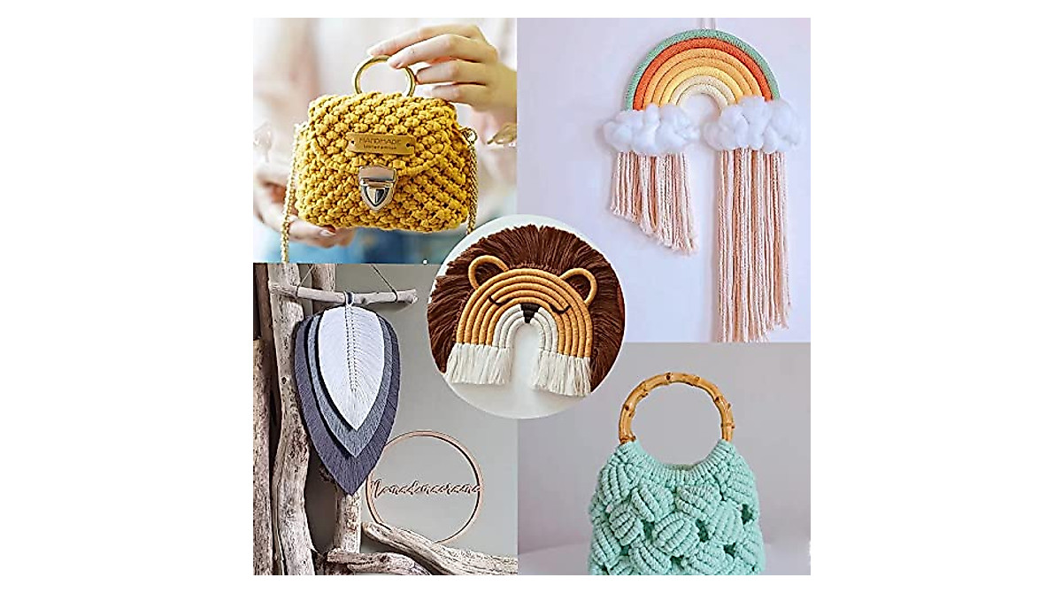 45 Color Options Macrame Cord - Natural Cotton for DIY Crafts