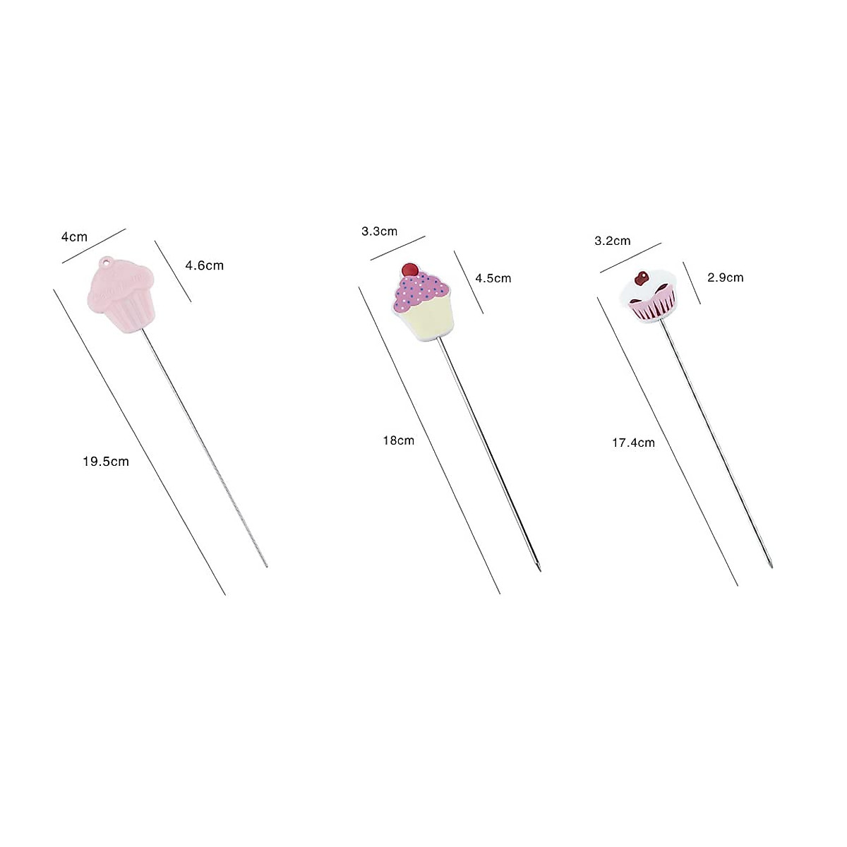 6 Pcs Metal Cake Tester, Stainless Steel Cake Testing Needles, Reusable Kitchen Cake Probe Bakery Muffin Bread Cupcake Tester, Baking Assistant Tool