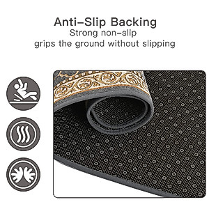 OctBird Washable Kitchen Rugs Set of 3, Non-Slip Kitchen Runner Rugs, Kitchen Runner Carpet Mats, Non-Skid Standing Floor Mat for Hallway, Laundry, Bathroom, in Front of Sink,20x32in+20x47in+20x59in