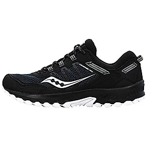 Saucony Women's Versafoam Excursion Tr13 Trail Running Shoe, Black/White, 8