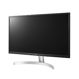 LG 27UL500-W 27-inch 4K UHD (3840 x 2160) UltraFine Computer Monitor, IPS, AMD FreeSync, HDR10, HDMI, DisplayPort, Black Stabilizer, White