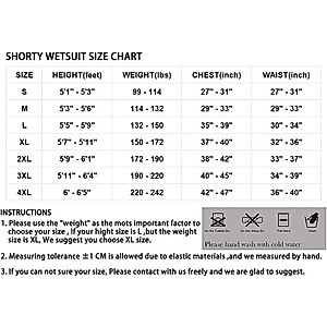 FINDSLINX Wetsuit Shorty for Men 3mm Neoprene Back Zip Wetsuit Spring for Diving Surfing Snorkeling Swimming B301BK-3XL, XXX-Large, Black