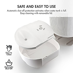 Tenergy Sorbi Mini Dehumidifier, Auto Shut-Off, Ultra Quiet Small Dehumidifier with LED Indicator, Mini Dehumidifier for Bathroom, Small Spaces, Closets, Small Bedroom, Office