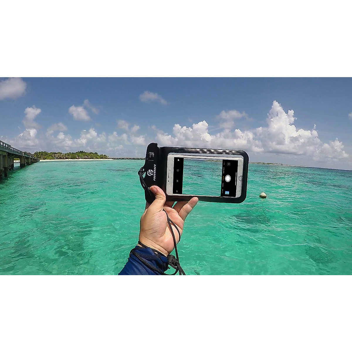 Freegrace Premium Waterproof Pouch Set with Neck Strap - Best Way to Keep Your Phone and Valuables Dry and Safe - Perfect for Boating Swimming Snorkeling Kayaking Beach Water Parks(Phone Case 2 Pack)