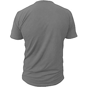GYM LIFE Men's Power Up Athletic Performance Short Sleeve Workout T-Shirt, Slate (X-Large)