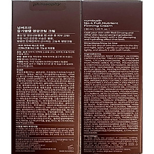 numbuzin No.4 Full-Nutrient Firming Cream | Skin Elasticity, Wrinkle Care, Anit-aging, Deeply Nourishing, Hydation | Red Ginseng, Panthenol, Niacinamide, Bifida | 2.02 fl. oz.
