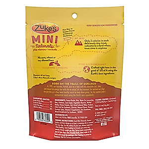 Zuke’s Mini Naturals Soft Dog Treats for Training, Soft Chewy Dog Training Treats with Peanut Butter and Oats
