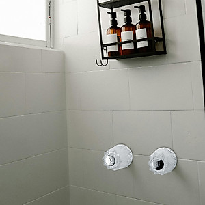 Shower Knob Replacement, 3 Pcs Clear Acrylic Hot,Cold Faucet Handle, Compatible with Pfister Contessa, Windsor, Moen 100710, Phoenix,Shower Knobs, Shower Handle Replacement