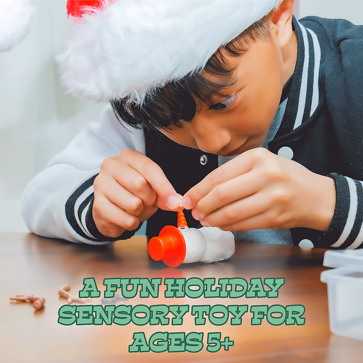 Toysmith Melting Snowman – Reusable Putty Slime Kit with Snowman Accessories – Build, Melt & Rebuild Fun – Desk Toy & Holiday Gift for Kids – Christmas Stocking Stuffer – Ages 5+