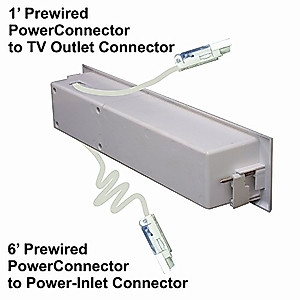 PowerBridge TWO-CK Dual Outlet for TV and Sound-Bar Recessed In-Wall Cable Management System Kit (TWOSB-CK)
