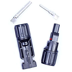 Sun YOBA 5 Pairs of Male/Female Solar Panel Double Seal Cable Connectors IP67 Waterproof Connector