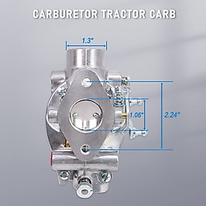 JDMSPEED New Heavy Duty 8N9510C-HD Marvel Schebler Carburetor with Gasket and Bolts Replacement For Ford Tractor 2N 8N 9N 1939-1952 TSX33 TSX241A TSX241B TSX241C Replaces B3NN9510A 8N9510C 9N9510A