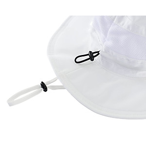 Connectyle Women's UPF 50+ Safari Sun Hat Breathable UV Protection Fishing Hat (White)