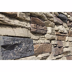 Tritan BP - Lightning Ridge 48 in. x 24 in. Class A Fire Rated Faux Stone Siding Panel Finished Nature Spirit