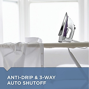 BLACK+DECKER IR1350S with Extra Large Soleplate, 13.2" x 16.3" x 7", Purple