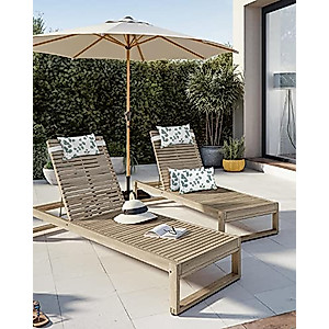 Recliner Head Pillow Ledge Loungers Chair Pillows with Insert Summer Leaves Pattern Lumbar Pillow with Adjustable Strap Outdoor Waterproof Patio Pillows for Couch Beach Pool Office Chair, 2 PCS