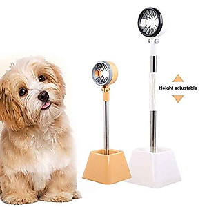 Bibabala Hands Free Hair Dryer Stand,180 Degrees Rotation Lazy Hair Dryer Holder with Non Slip Base, Suitable for Bathroom, Vanity, Makeup Room Countertop(Creamy White)