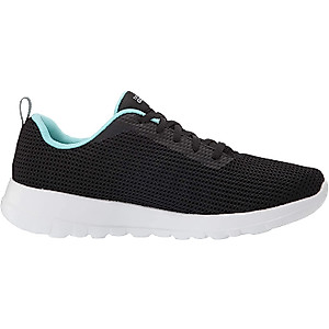 Skechers Women's Go Walk Joy Upturn Sneaker, Black/Aqua, 10