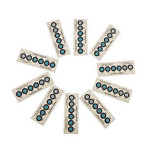 30-Pack Humidity Indicator Cards 0-60% 6 Spots Reusable Moisture Proof Card for Precision Electronic Products (30)