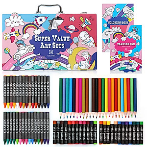 127 PCS Art Supplies, Drawing Art Kit for Kids Adults Art Set Artist Painting Pad,for Kids Girls Boys Teens Artist 5 6 7 8 9 11 12, Creative Gift Box for Adults Artist Beginners Kids Girls Boys