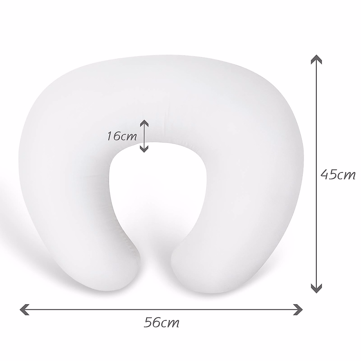 NiSleep Nursing Pillow, Breastfeeding, Bottle Feeding, Baby Sitting Support, Tummy Time Support for Baby Boys and Girls, Propping Baby Pillow(Naked Pillow)