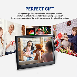8 Inch Digital Photo Frame,Digital Picture Frame with 1024 x 768 HD IPS Display, USB and SD Card Slots and Remote Control(08" XM)
