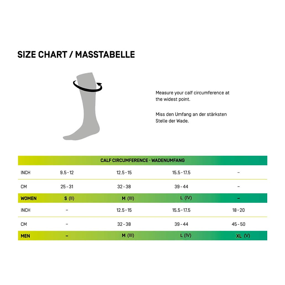 CEP Reflective Calf Sleeves, Neon Yellow, Men, III