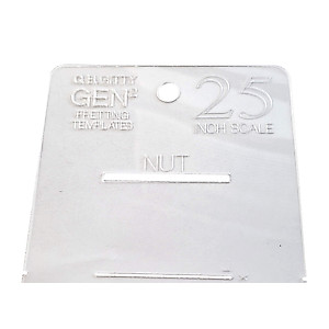 25-inch GEN2 Fretting Scale Marking Template for Guitars - Popular Scale used on National(TM) and Paul Reed Smith(TM) Guitars