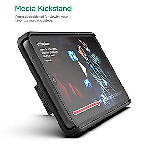 Encased DuraClip Designed for Pixel 6a Belt Clip Case (Slim-fit) Phone Holster Case with Kickstand, Black (Google Pixel 6a)