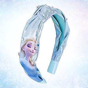LUV HER Disney Frozen 2 Elsa Knot Headband with Diamond - Headbands For Girls - Hair Accessories For Her
