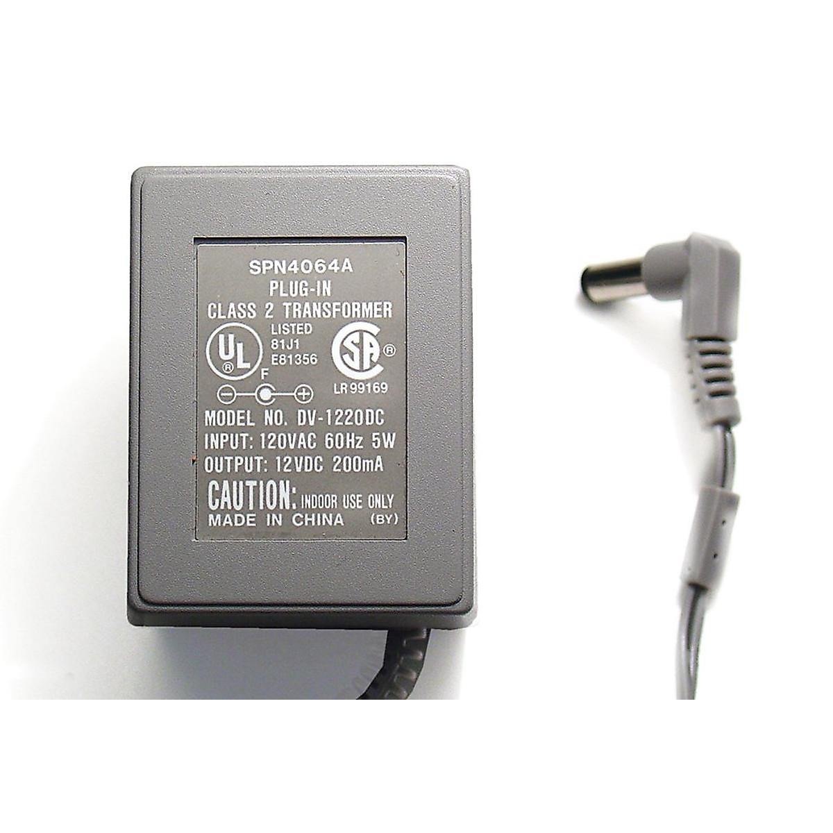 AC-DC Adapter 12VOLTS DC @ 200mA 2.5mm DC Power Plug Positive Center