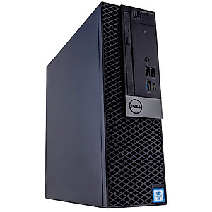 Dell 5050 Desktop Computer, Intel Core i5 Quad Core, 16GB RAM, 500GB Solid State Drive, DVD, Wi-Fi, Windows 10 Pro, Wireless Keyboard, 1080p Webcam, New 23.6-inch Monitor (Renewed)
