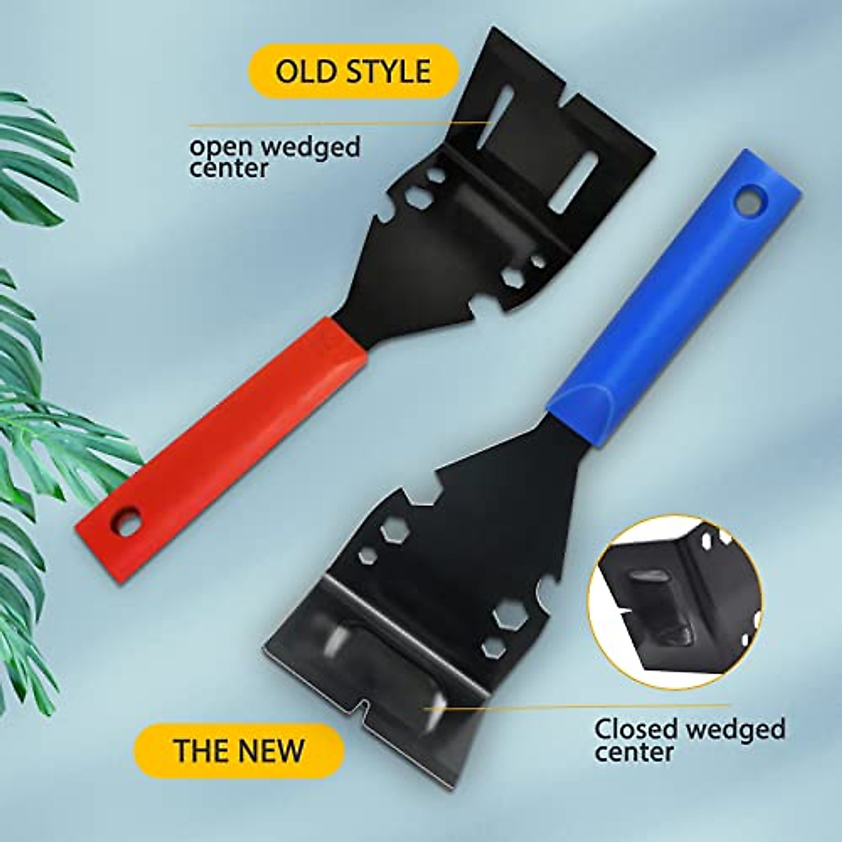 MANUFORE Trim Puller Pry Bar with Silicone handle and 1050 steel Multi-Tool Heavy Duty Tile Removal Tool for Removing Wood Floor, Baseboard, door casings, Tiles, Nail Pulling