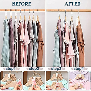 Clothes Hanger Connector Hooks 100 PCS, Hanger Extender Clips, Thicken, Load 30 Pounds,Cascading Hangers Space Saving Organizer for Heavy Duty Clothes Closet Plastic Mini Cascading Connection Hooks