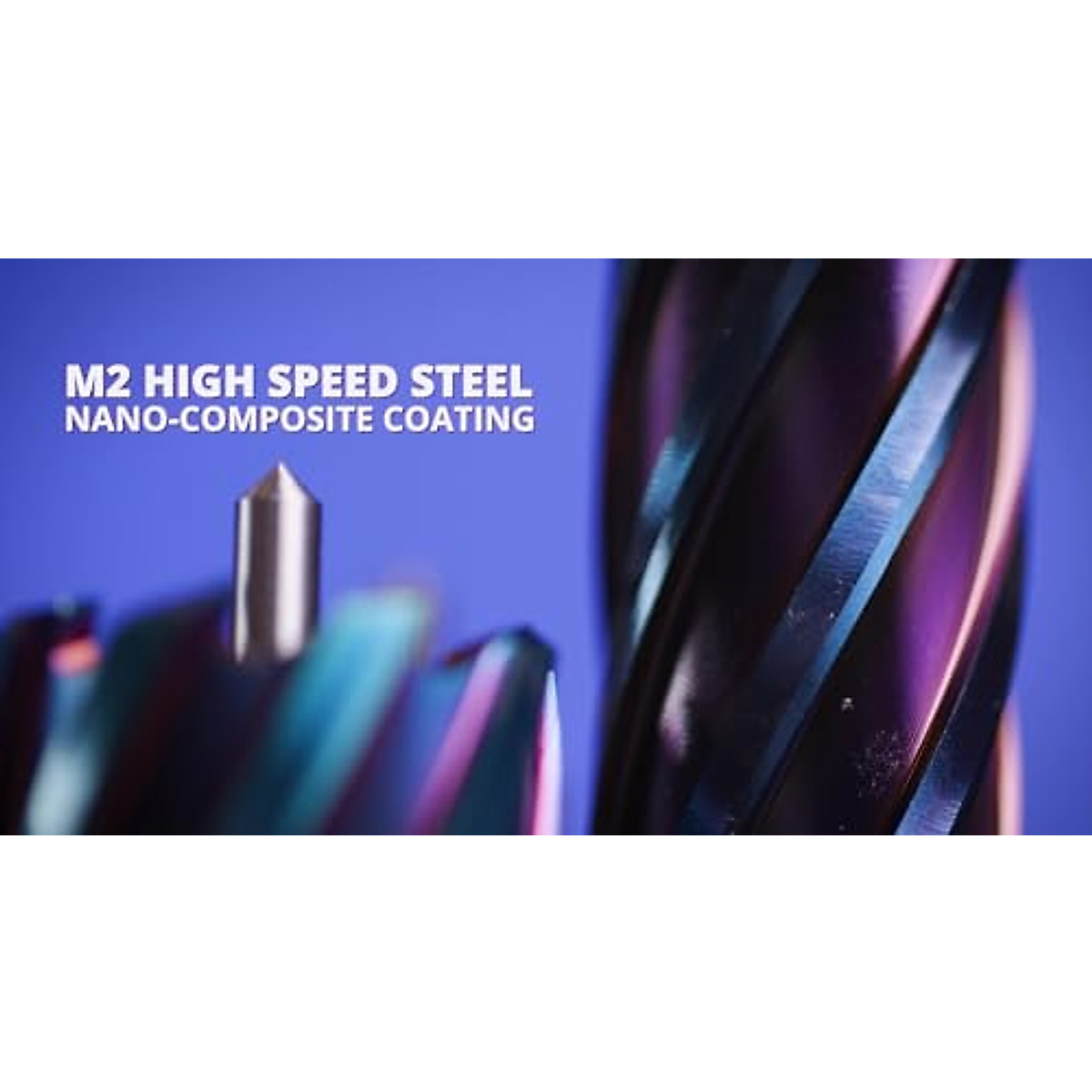 Drill America 1" X 2" NACO (Nano-Composite) Coated Blue Annular Cutter, ANC Series