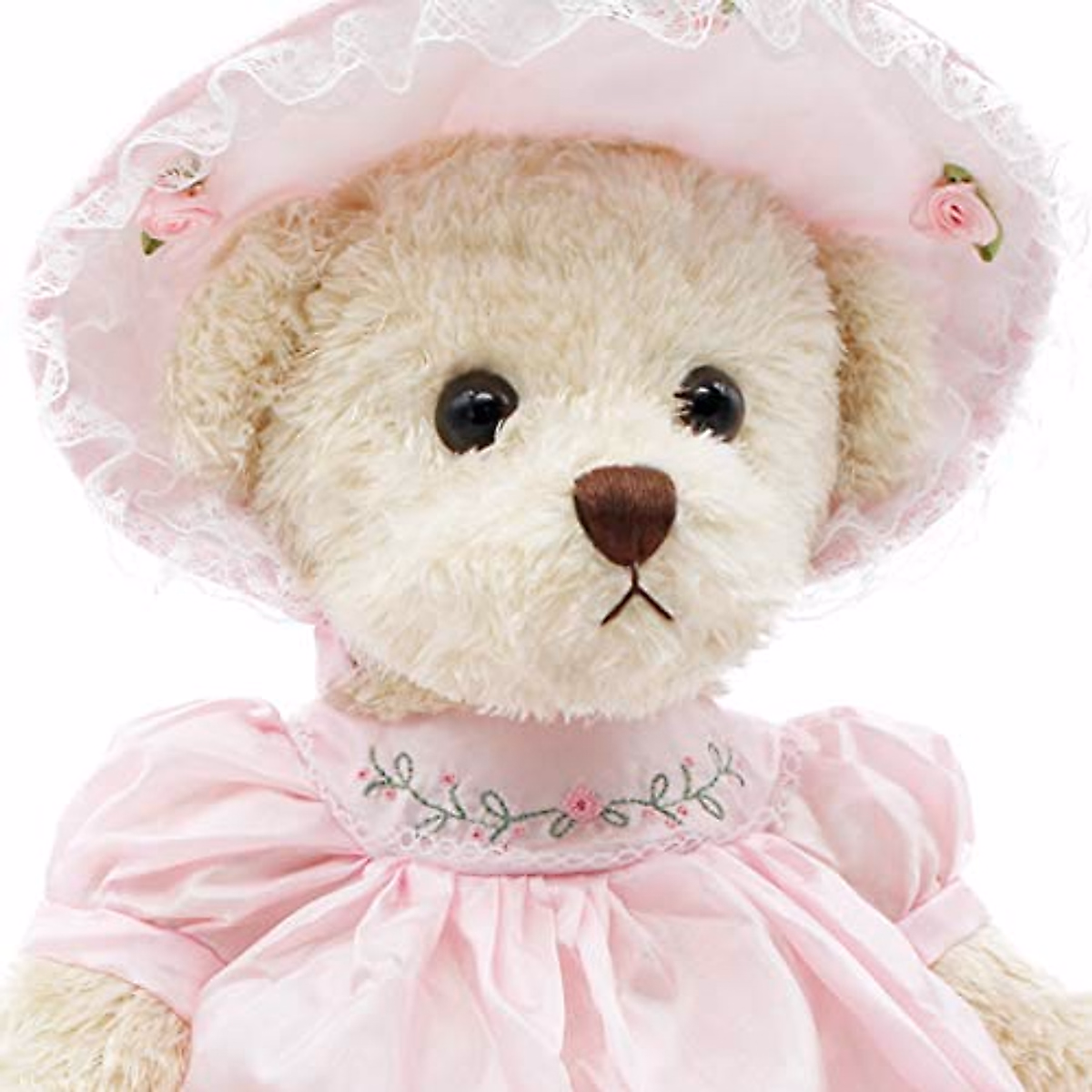 oitscute Teddy Bears Baby Cute Soft Plush Stuffed Animal Toy for Girl Women 16" (Pink Lace)