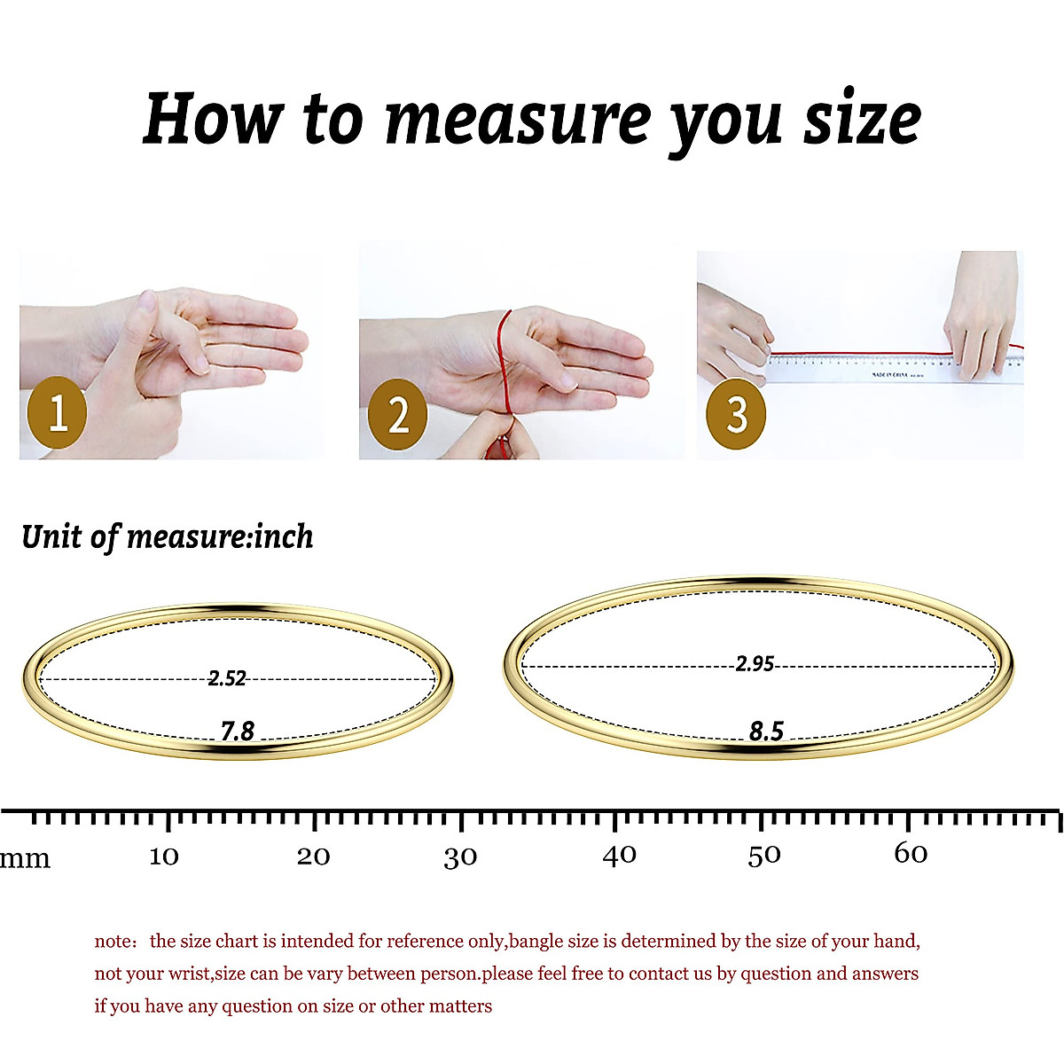 YADOCA 3mm 14K Gold Plated Bracelet Stainless Steel Glossy Thin Round Bangle Bracelet for Women Oval Solid Stackable Bracelets Set