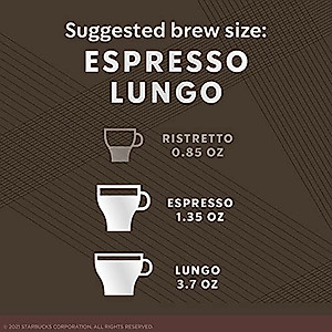 Starbucks by Nespresso Dark Roast Italian Roast Coffee (50-count single serve capsules, compatible with Nespresso Original Line System)