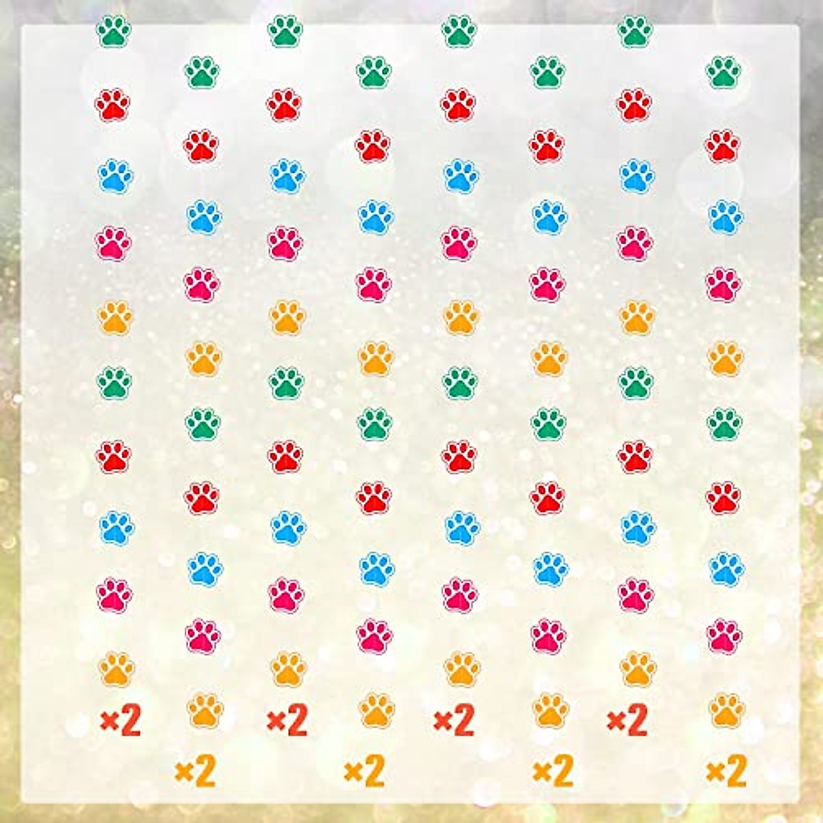 12 Pcs Dog Party Decorations Paw Prints Party Banner for Dog Party Puppy Paw Party Dog Birthday Party Decoration Dog Paw Prints Banners Garlands for Dog Paw Prints Party Pet Dog Birthday Party