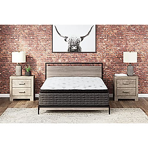 Signature Design by Ashley Ultra Luxury ET with Memory Foam Mattress, Queen, White