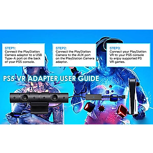 ASHATA Adapter PS4 Camera Adapter Cable, VR Converter Cable for Game Console, Camera Adapter Cable for PS4 Host Camera