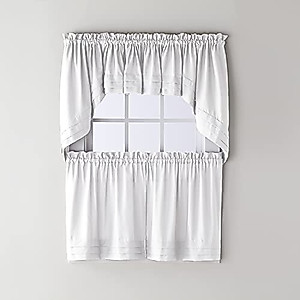 SKL Home by Saturday Knight Ltd. Holden Valance, White, 58 inches x 13 inches