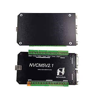 Davitu Motor Driver - CNC USB card kit NVCMV2.1 4-axis USB card 300KHz Controller 3 4 5 6-axis motion control card breakout board, 75W 24V DC - (Voltage: 3 AXIS)