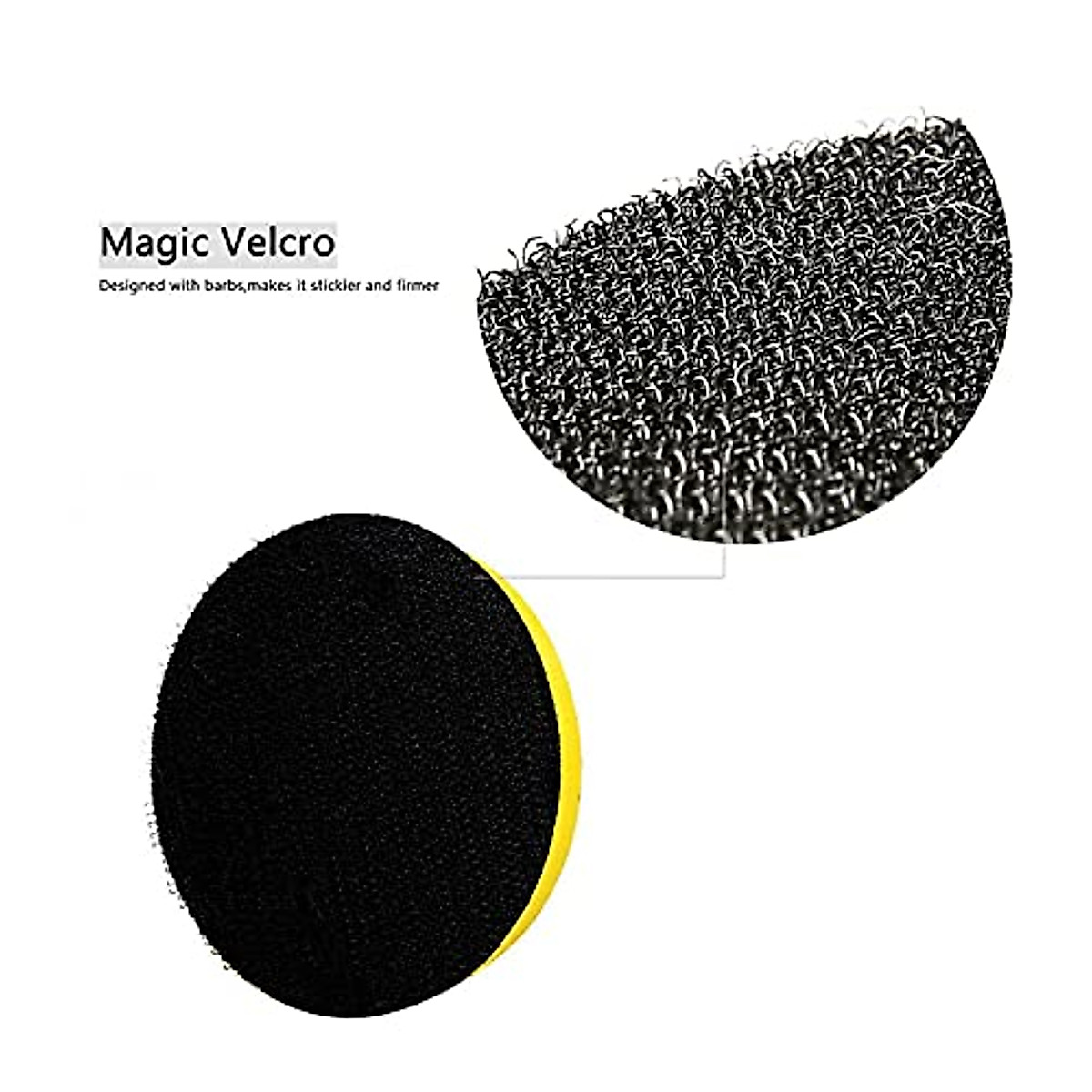 Meraviglie Stella Car Polishing Pads Kit 31 Pcs 3 Inch Foam Buffing Pad with Drill Suction Cups Attachment for Auto Polisher Waxing Sealing Glaze Automotive Care Clear Tools Accessories