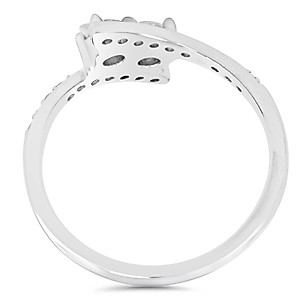P3 POMPEII3 1/2CT Forever Us Diamond Two Stone Ring 10k White Gold - Size 8