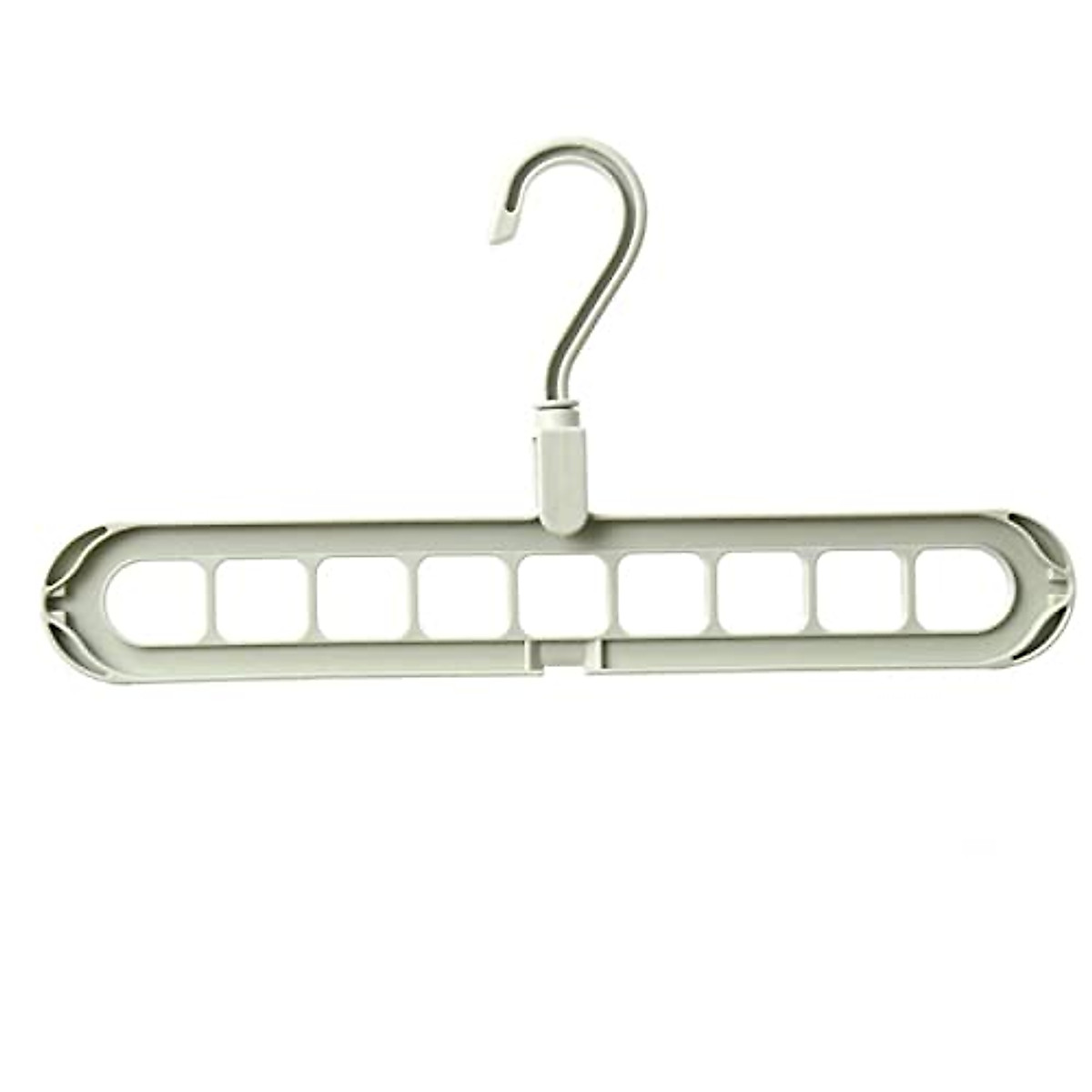 NA Nordic Style Creative Retractable Hanging Clothes Airing Rack Household Folding Plastic Storage Rack Storage Fantastic Nine-Hole Hanger