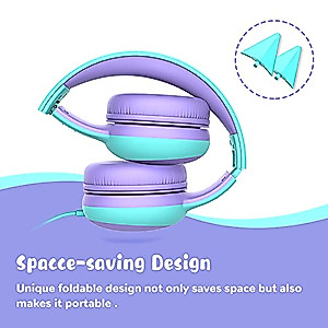 gorsun Kids Headphones with Limited Volume, Children's Headphone Over Ear, Toddler Headphones for Boys and Girls, Wired Headset Earphones for Children