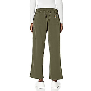 Carhartt womens Cross-Flex Boot Cut Cargo Pant, Basil, Medium