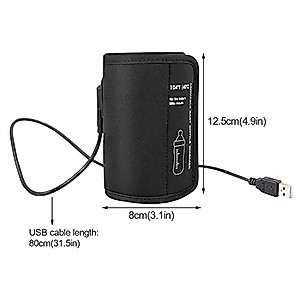 Kakalote 10V Car Baby Bottle Warmer,Portable Travel Milk Bottle Constant Temperature Feeding Bottle,USB Baby Bottle Warmer for Travel Camping(Size:4.9x3.1inch)