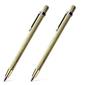 Tungsten Carbide Tip Scriber Carbide Scriber Tool Etching Engraving Scriber Pen for Glass Wood Ceramics Hardened Steel Woodworking Architect (2)